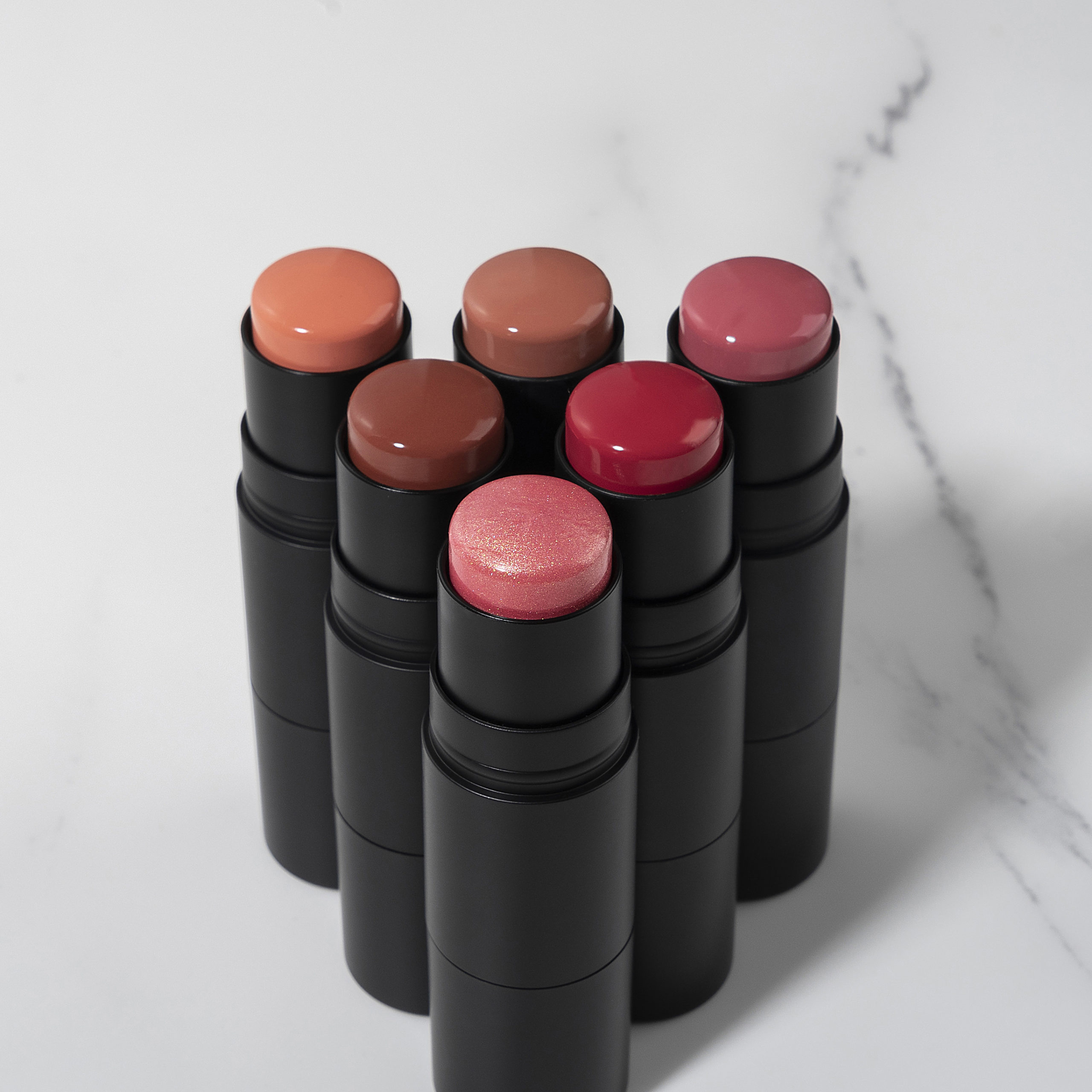 Cheek & Lip Cream Sticks with Brush - Auraline Beauty