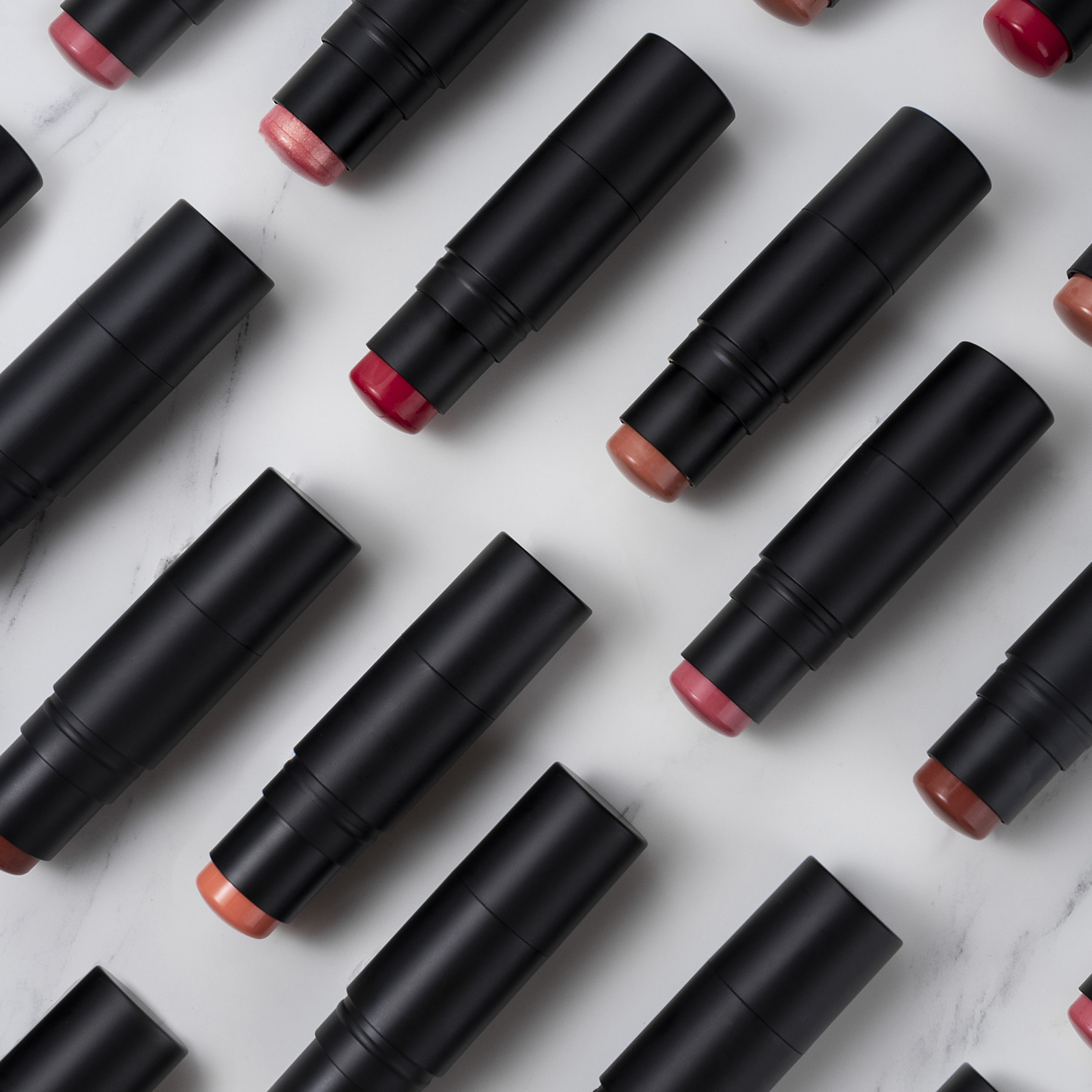 Cheek & Lip Cream Sticks with Brush - Auraline Beauty